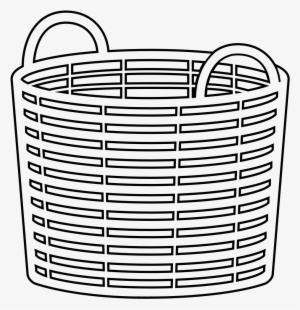 Laundry Basket Coloring Page - Basket PNG Image | Transparent PNG Free ...