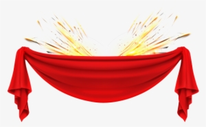 Red Festive Ribbon Decoration Vector - Red Veil PNG Image | Transparent ...