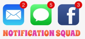 Notification Squad Icons - Messages PNG Image | Transparent PNG Free ...