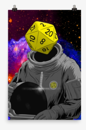 "d20 Astronaut" Poster - Poster PNG Image | Transparent PNG Free ...