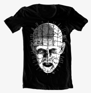 Pinhead Hellraiser T-shirt - Black Shirt With Design PNG Image ...