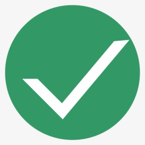 Vector Icon Of White Checkmark On Green Circle - Ready Icon PNG Image ...