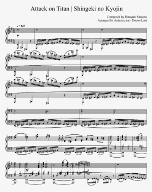 Download Attack On Titan Sheet Music Composed By Arranged By - Lord Of ...