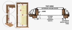 Storm Door Measuring Guide - Storm Door PNG Image | Transparent PNG ...