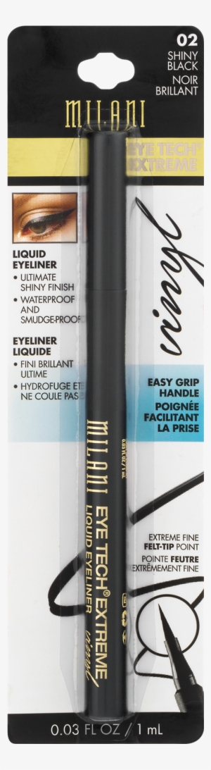 Milani Eye Tech Extreme Liquid Eyeliner Shiny Black, - Milani Eye Tech ...