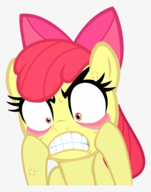 Drawn Anger Gritted Tooth - Apple Bloom Angry PNG Image | Transparent ...