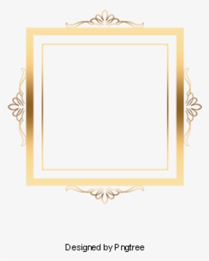 Vector Gold Pattern Frame, Golden, Gold Frame, Gold - Motif PNG Image ...