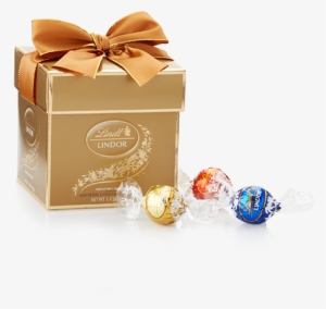 Classic Lindor Gift Box - Lindt Present PNG Image | Transparent PNG ...
