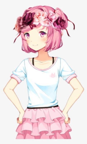 Doki Doki Literature Club Natsuki At Home PNG Image | Transparent PNG ...