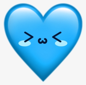 Emoji Emojis Cute Blue Whatsapp Sticker By Nia - Emoji PNG Image ...