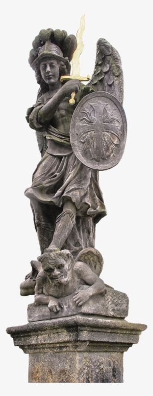 Angel, - Erzengel Michael Statue PNG Image | Transparent PNG Free ...