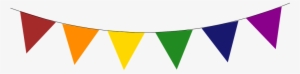 Row Of Pennants In A Rainbow Of Colors - Pennant Flags Clipart PNG ...