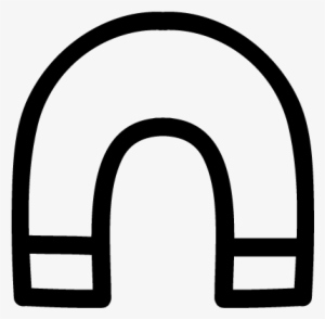 Magnet Hand Drawn Tool Outline Vector - Iman Facil De Dibujar PNG Image ...