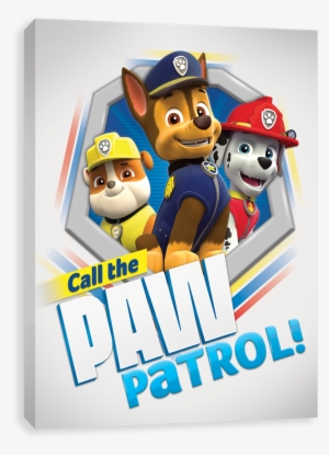 Call The Paw Patrol - Call The Paw Patrol Canvas Art Print PNG Image ...