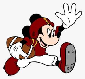 Cartoon Characters Playing Football