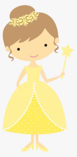 Pretty Princess Clip Art - Yellow Princess Clipart PNG Image ...