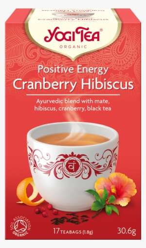 Yogi Tea - Positive Energy - Cranberry Hibiscus 17 PNG Image ...