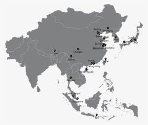 10 Defining Trends In Asian Travel & Tourism - Asia Pacific Gray Map ...