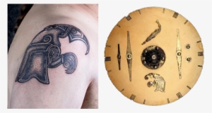 A Shield From The Sutton Hoo Saxon Hoard And The Tattoo - Reconstructed ...