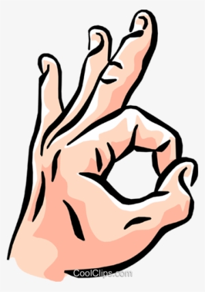 Hand/ok Sign Royalty Free Vector Clip Art Illustration - Ok Sign Clip ...