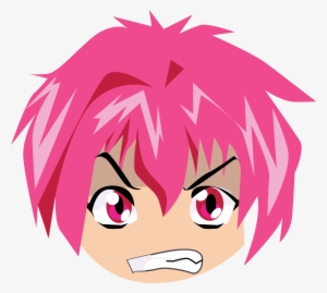 This Free Icons Png Design Of Angry Manga Face PNG Image | Transparent ...