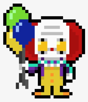 Pennywise 8bit - Penny Wise Pixel Art PNG Image | Transparent PNG Free ...