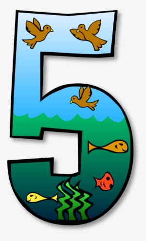 Creation Day 5 Number Ge 1 Linkedin Background 555px - 5 Clipart PNG ...
