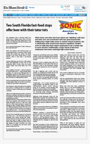 Sonic Beer - Sonic Fast Food PNG Image | Transparent PNG Free Download ...