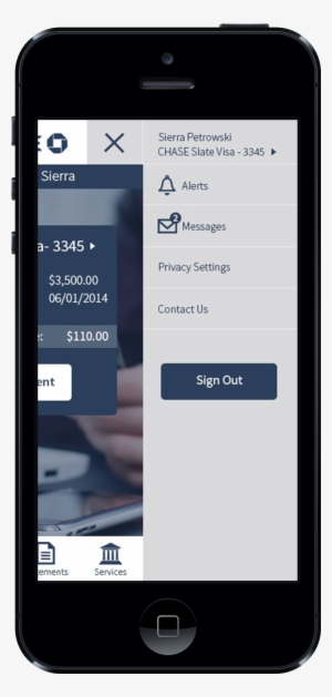 Responsive Credit Card Management - Chase Mobile For Credit Card PNG ...