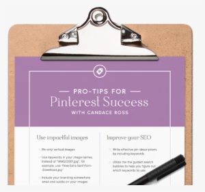 Pro Tips For Pinterest Growth - Checklist Design PNG Image ...