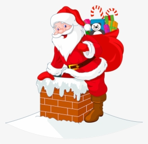 Christmas Fireplace Clipart - Santa Claus Flashcard PNG Image ...