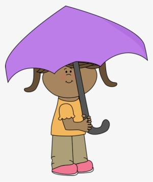 Girl Under Umbrella Clip Art - Under Umbrella Clipart PNG Image ...