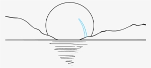 How To Draw A Sunset Really Easy Drawing Tutorial Png - Sketch PNG ...