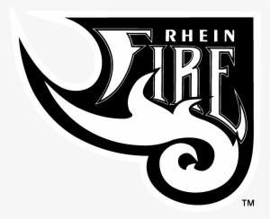 Rhein Fire Logo Black And White - Rhein Fire PNG Image | Transparent ...