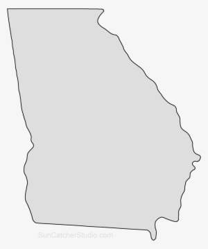 Georgia Map Outline Png Shape State Stencil Clip Art - State Georgia ...