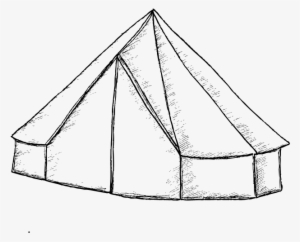 Camping Tent Drawing - Draw A Bell Tent PNG Image | Transparent PNG ...