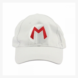 Mario M Logo White Baseball Cap PNG Image | Transparent PNG Free ...