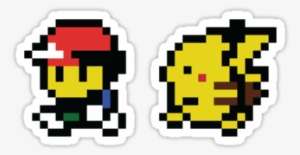 Ash And Pikachu Pixel Art PNG Image | Transparent PNG Free Download on ...