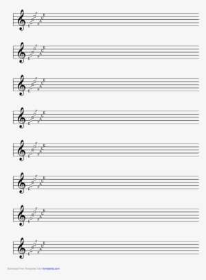 3/4 Time Signature And Ties On The Treble Clef Staff - Sheet Music PNG ...