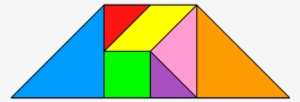 Tangram Trapezoid - Make A Trapezoid Out Of Tangrams PNG Image ...