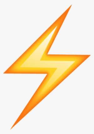 Lightning Emoji Transparent - Lightning Bolt Emoji Transparent PNG ...