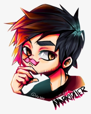 Markiplier Drawing Step By - Markiplier Fan Art 2018 PNG Image ...