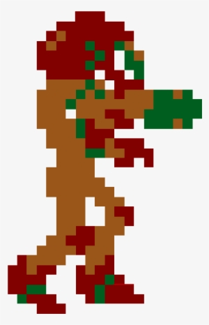 Metroid - Minecraft Metroid Pixel Art PNG Image | Transparent PNG Free ...