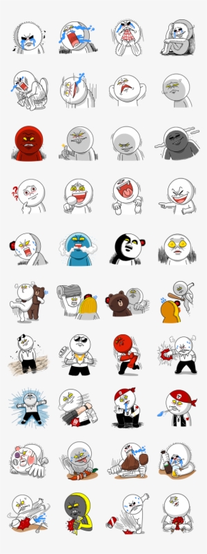 Line Moon Sticker Download