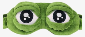 Sad Pepe - Sleep Mask Green PNG Image | Transparent PNG Free Download ...