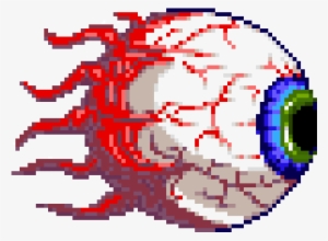 Terraria Eye Of Cthulhu Png Banner Stock - Eye Of Cthulhu Resprite PNG ...