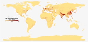 Population Density With Key - World Population Density Dot Map PNG ...
