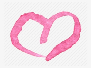 Drawn Hearts Watercolor - Drawing PNG Image | Transparent PNG Free ...