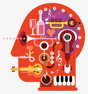 Music Clipart Brain - Musical Mind PNG Image | Transparent PNG Free ...