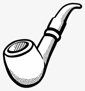 Cigar Drawing Pipe - Smoking Pipe Black And White PNG Image ...